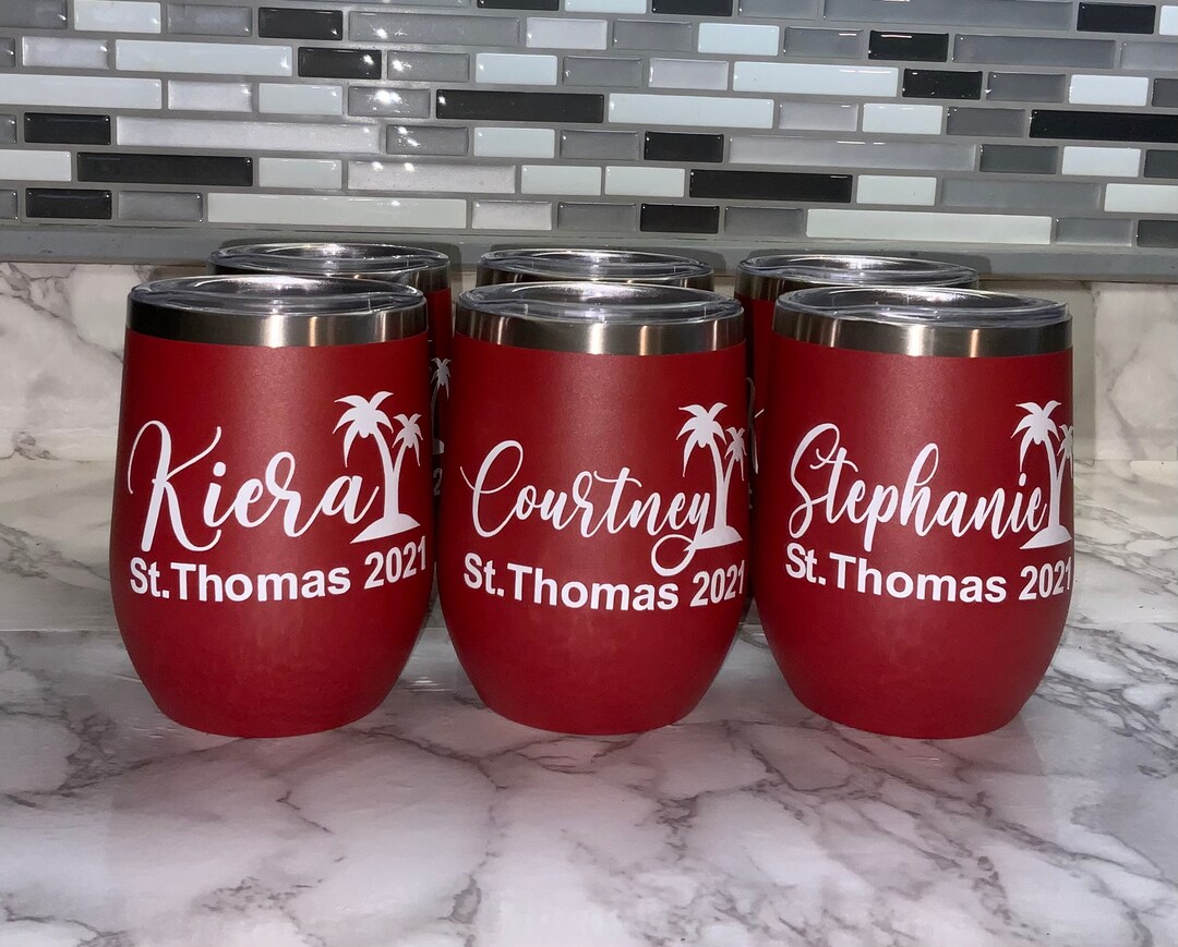 Personalized Wine Tumblers, Girls Trip Tumblers, Bachelorette Tumbler ...