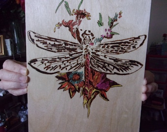 Pyrography Dragonfly - Etsy