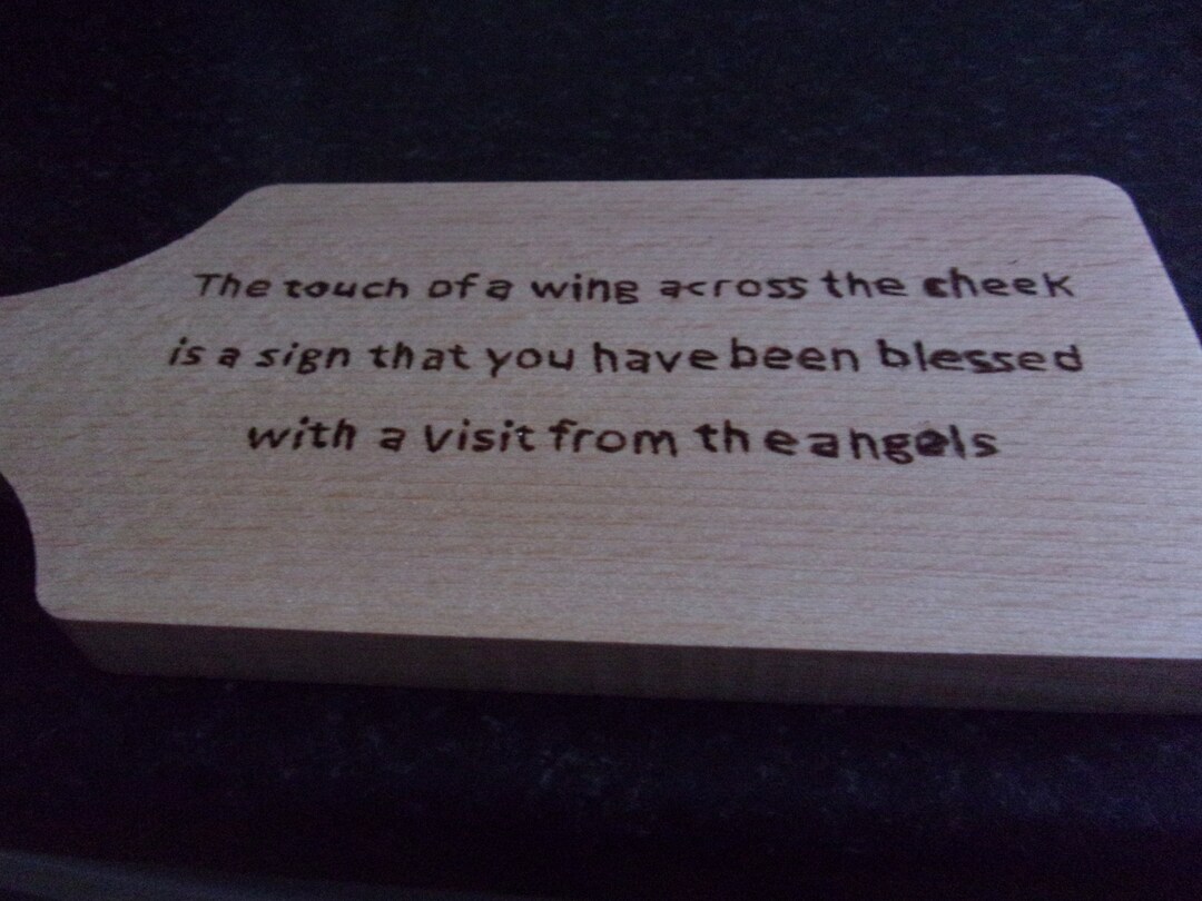 Pyrography Angel Sayings/quotes Small Serving Boards - Etsy