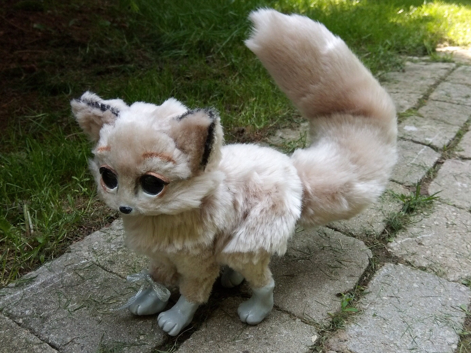 Arctic Silver Fox Posable Art Doll Stuffed Animal Fox - Etsy
