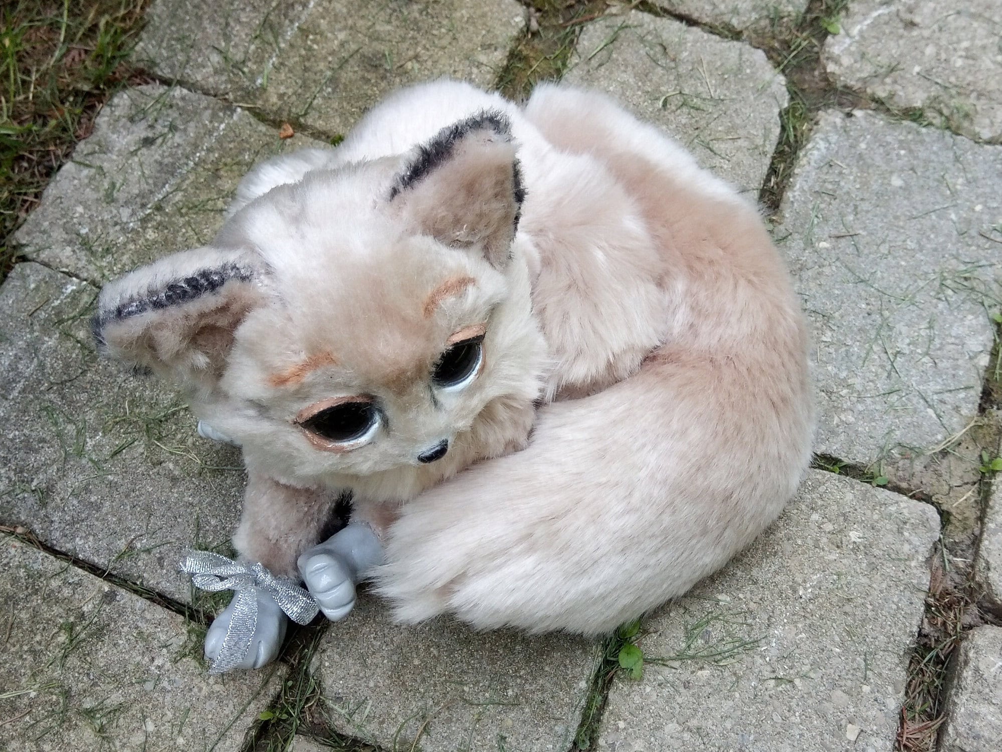 Arctic Silver Fox Posable Art Doll Stuffed Animal Fox - Etsy