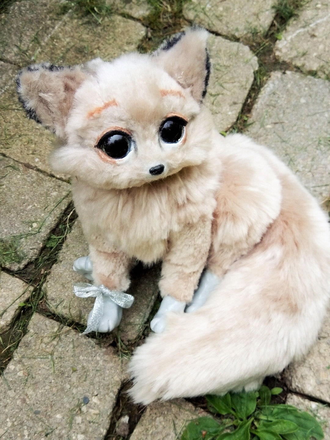 Arctic Silver Fox Posable Art Doll Stuffed Animal Fox - Etsy