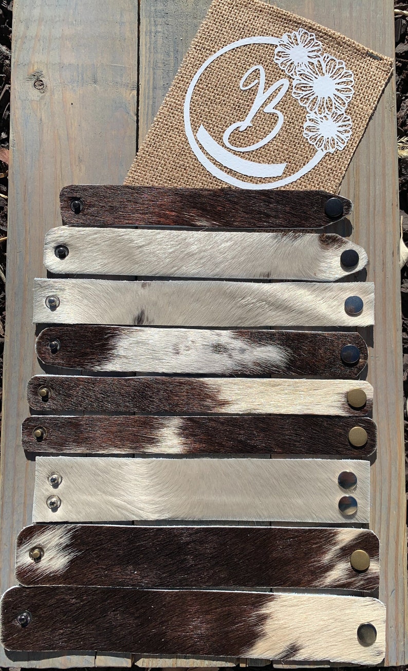 Genuine Cowhide Bracelet - Etsy