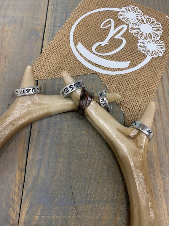 Stamped Rings | Etsy