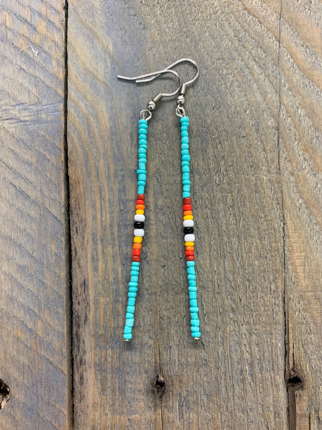 Long Straight Dangle Earrings - Etsy