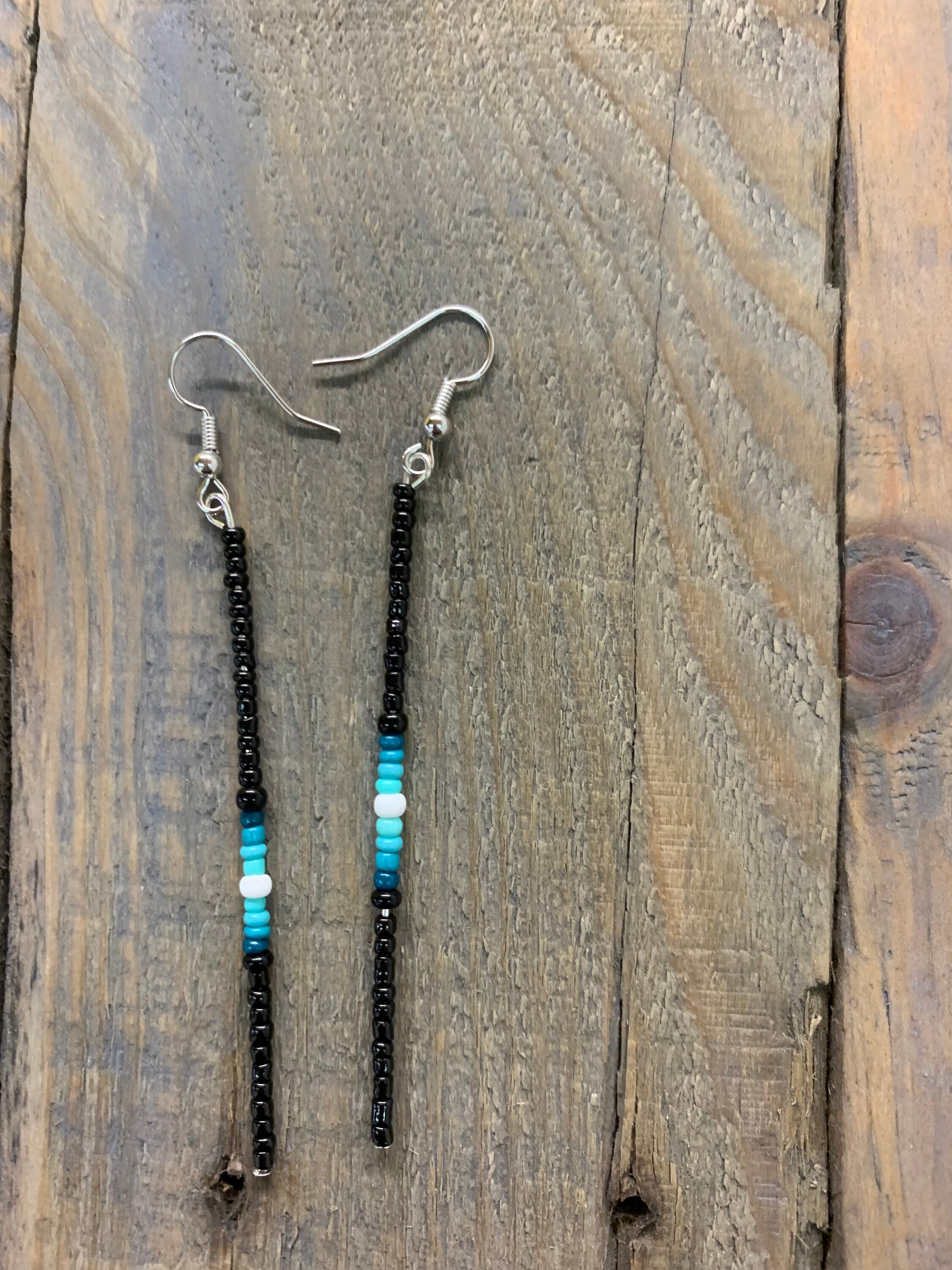 Long Straight Dangle Earrings - Etsy