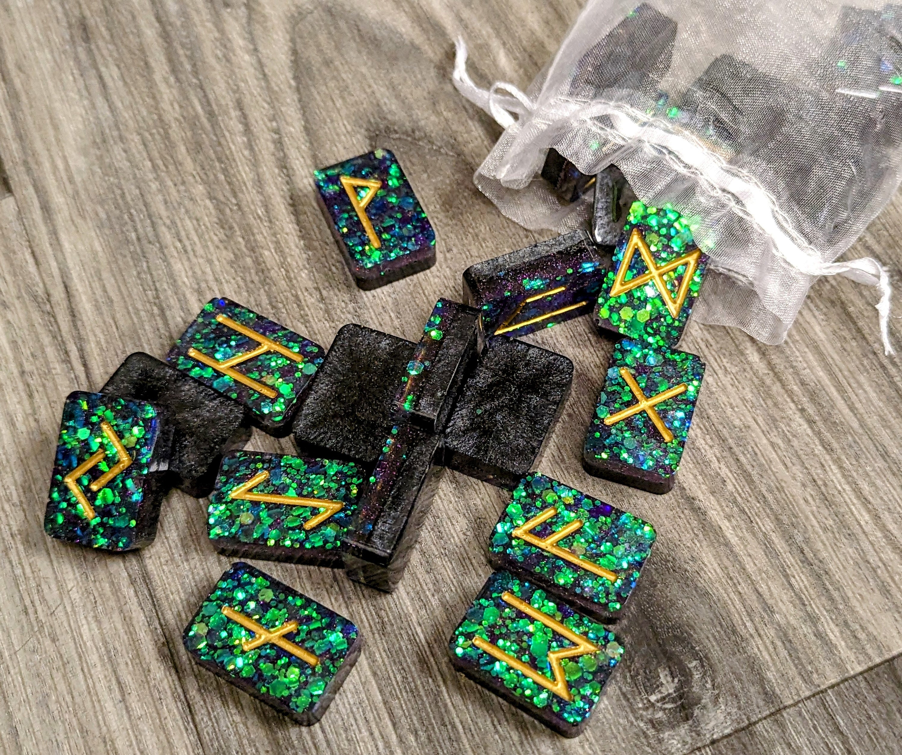 Resin Elder Futhark Runes - Etsy
