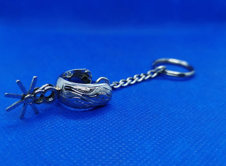 Stainless Steel Spur Keychain - Etsy