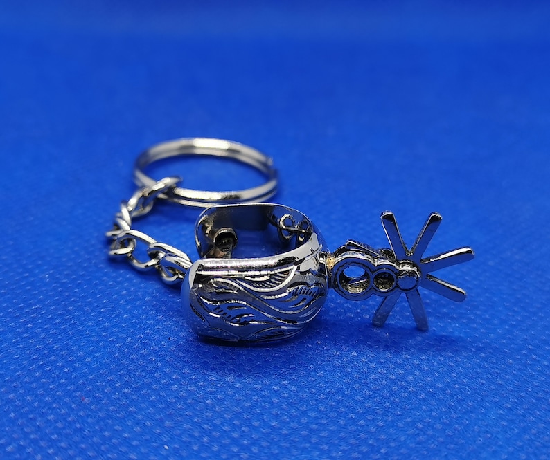 Stainless Steel Spur Keychain - Etsy