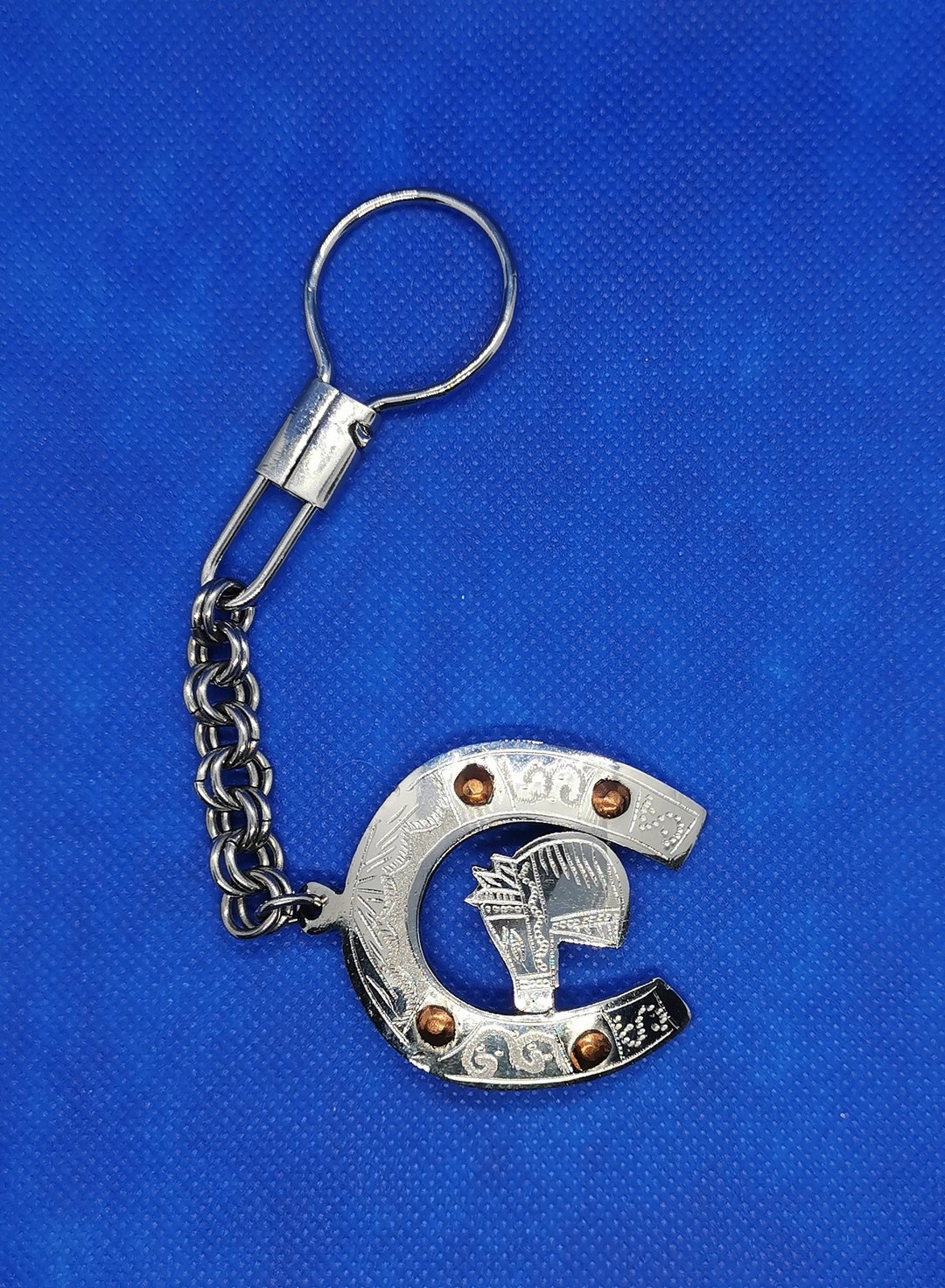 Stainless Steel Spur Horse Keychain Mod.3 - Etsy