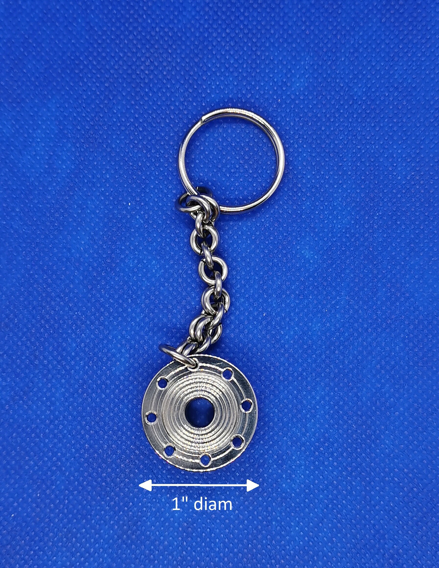 Stainless Steel Neck Flange Keychain - Etsy