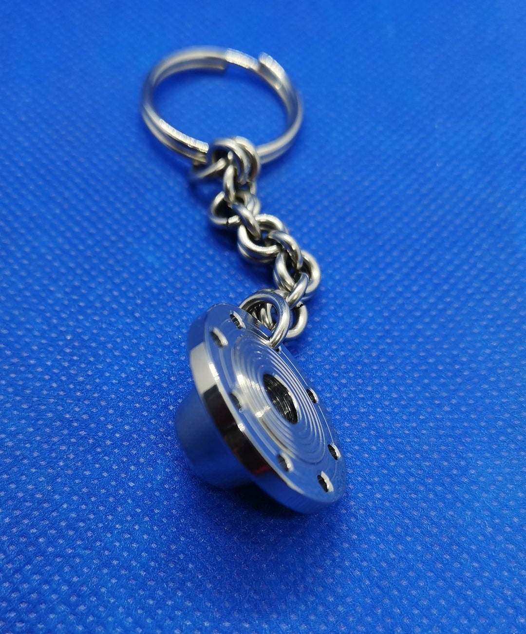 Stainless Steel Neck Flange Keychain - Etsy