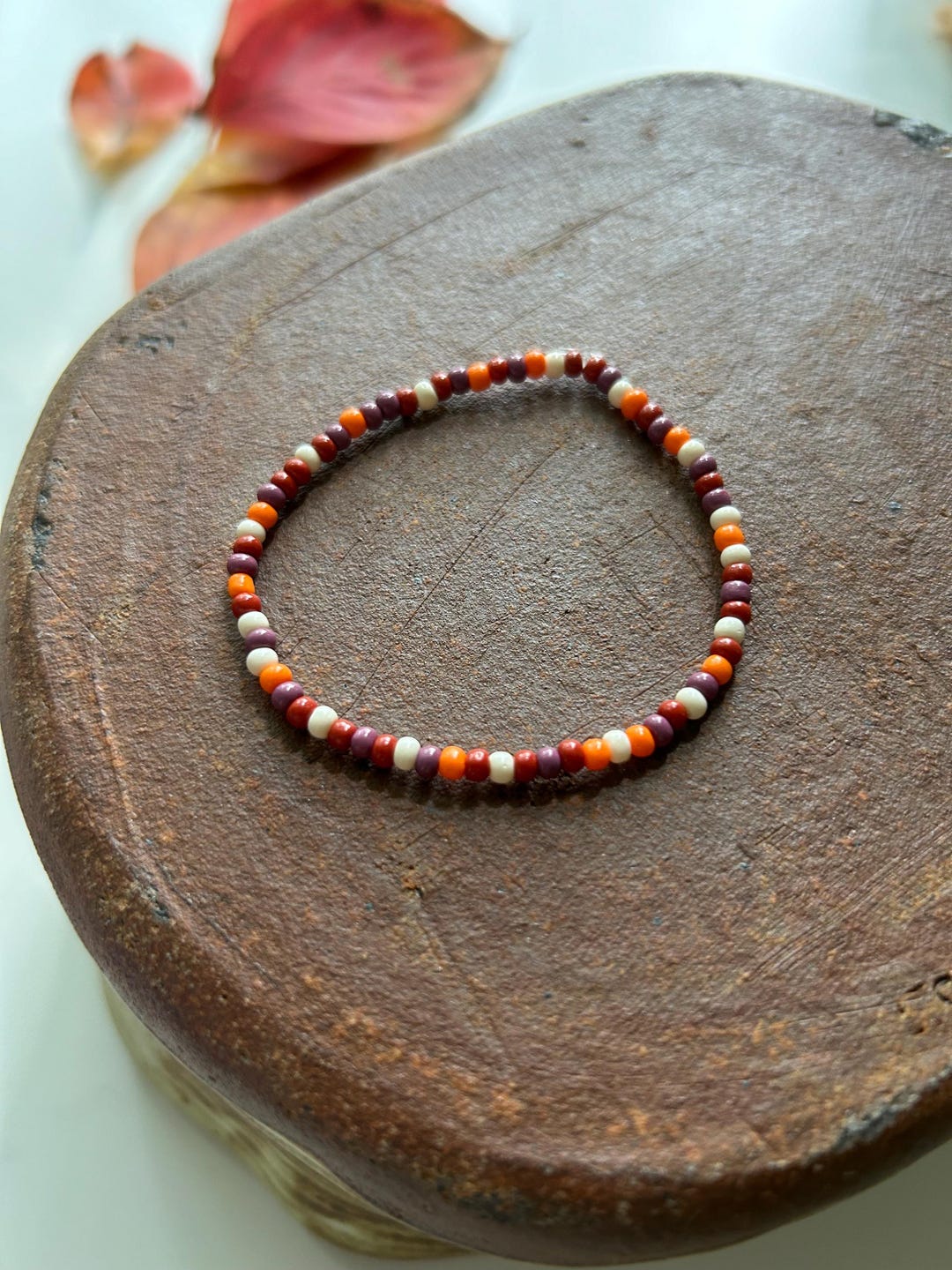 Fall Breeze Seed Bead Bracelet - Etsy