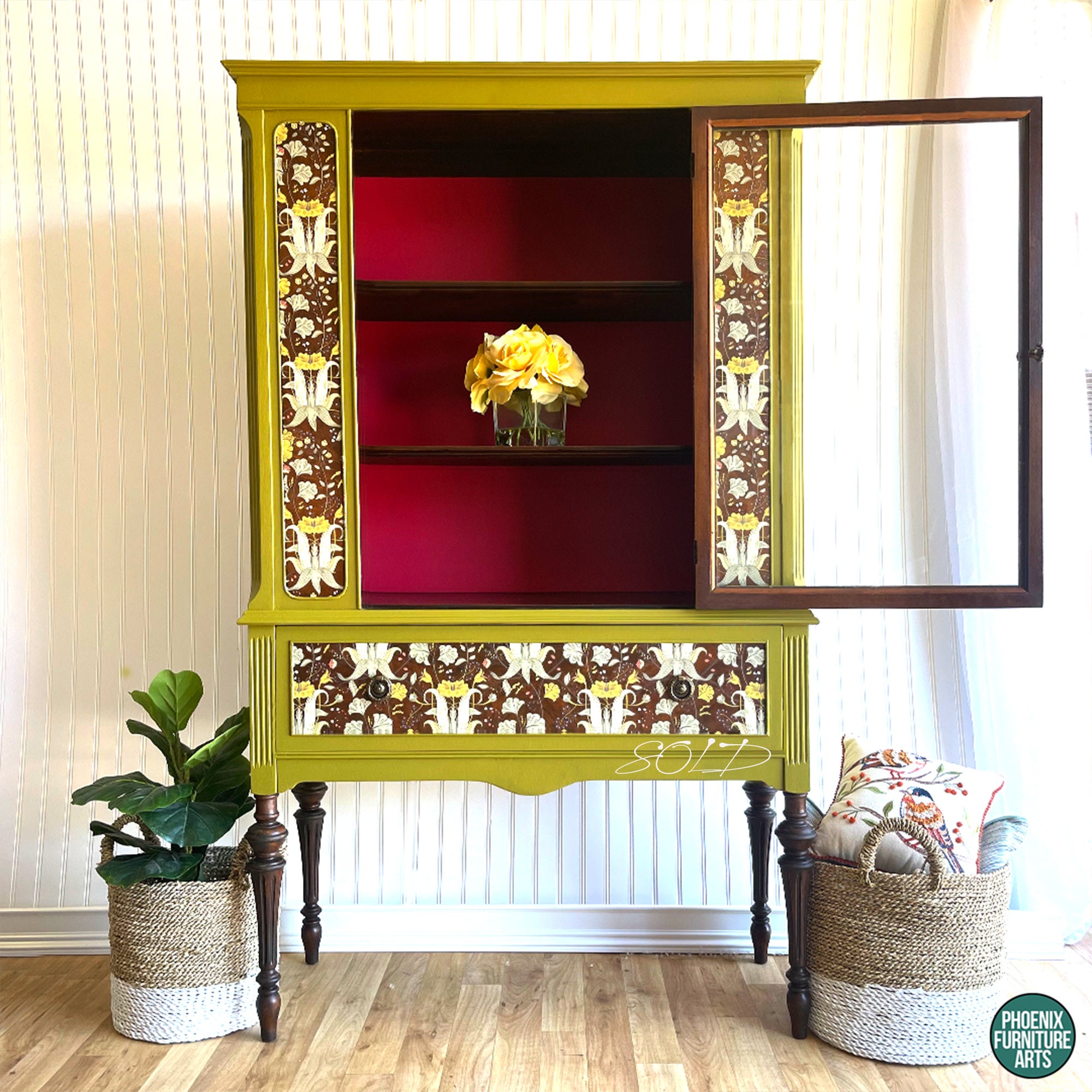 Floral Cabinet - Etsy