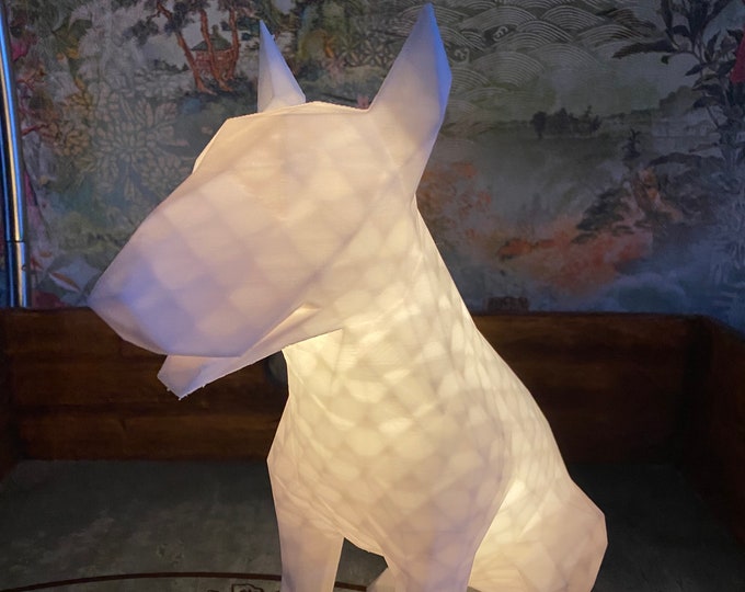 Light up Bull Terrier - Etsy