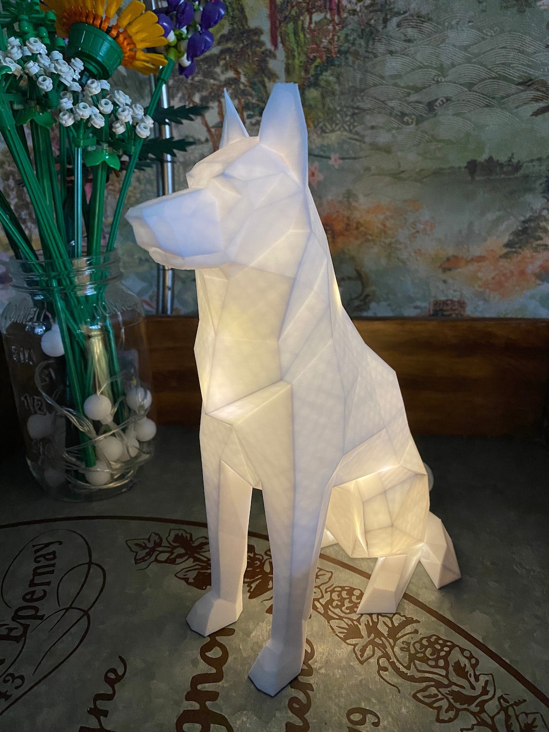 Light up German Shepherd / Alsatian - Etsy