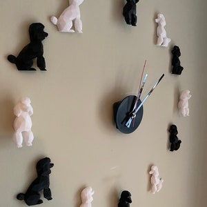 3D Poodle Wall Clock: Unique Gift for Poodle Lovers - Etsy