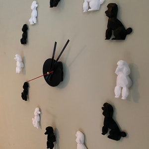 Wall Clock 3D Poodle Truly Unique Super Cute Gift for Poodle Lovers - Etsy