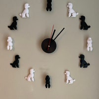 3D Poodle Wall Clock: Unique Gift for Poodle Lovers - Etsy UK