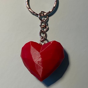 Key to My Heart 3D Printed Keyring - Etsy