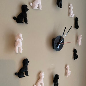 Wall Clock 3D Poodle Truly Unique Super Cute Gift for Poodle Lovers - Etsy