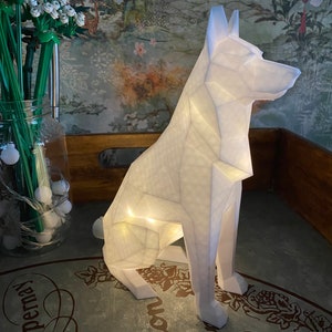 Light up German Shepherd / Alsatian - Etsy