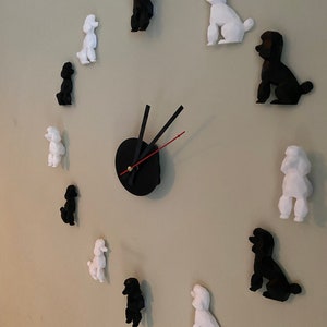 Wall Clock 3D Poodle Truly Unique Super Cute Gift for Poodle Lovers - Etsy