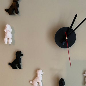 Wall Clock 3D Poodle Truly Unique Super Cute Gift for Poodle Lovers - Etsy