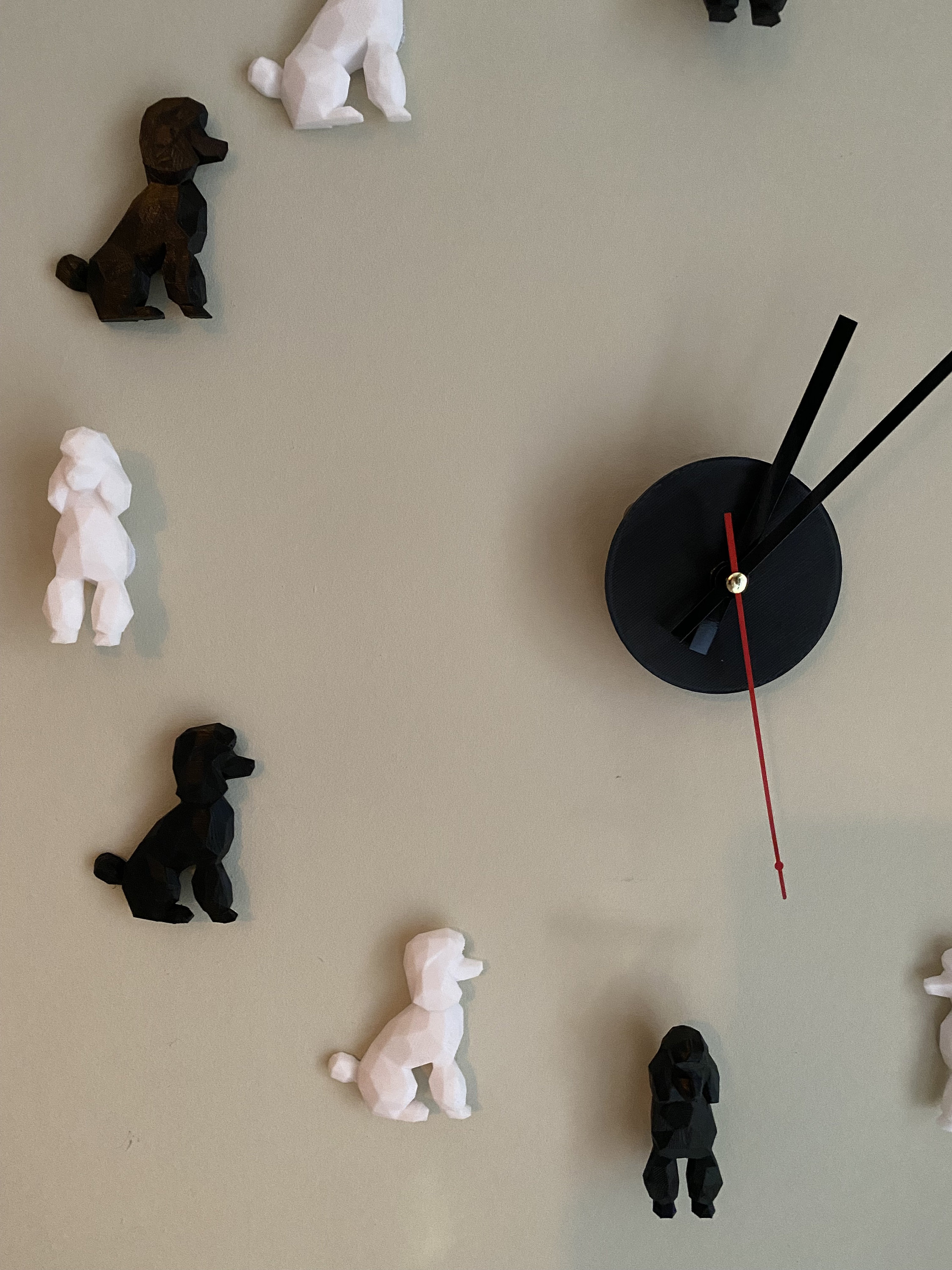 3D Poodle Wall Clock: Unique Gift for Poodle Lovers - Etsy UK