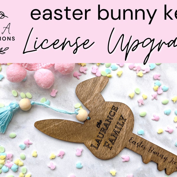 DIGITAL FILE Magic Easter Bunny Key SVG Laser Cutter File Designed for ...