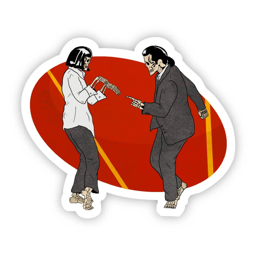 Pulp Fiction Skeleton Sticker Vinyl - Etsy