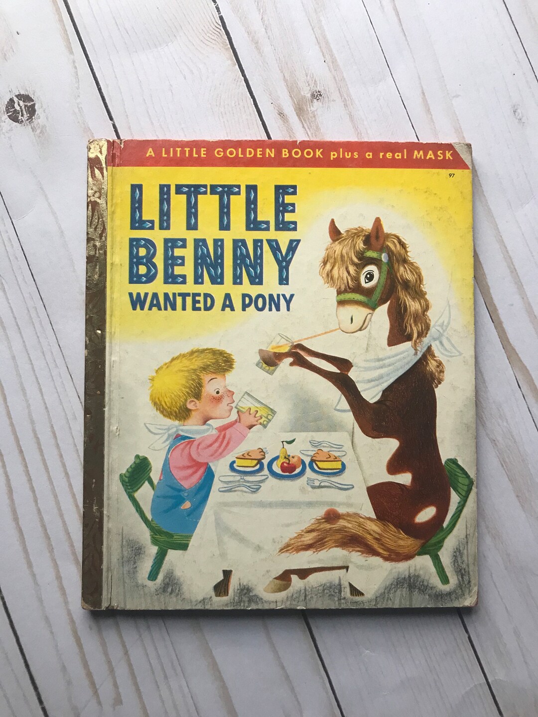 Little Golden Book, Little Benny Wanted a Pony Vintage Little Golden ...