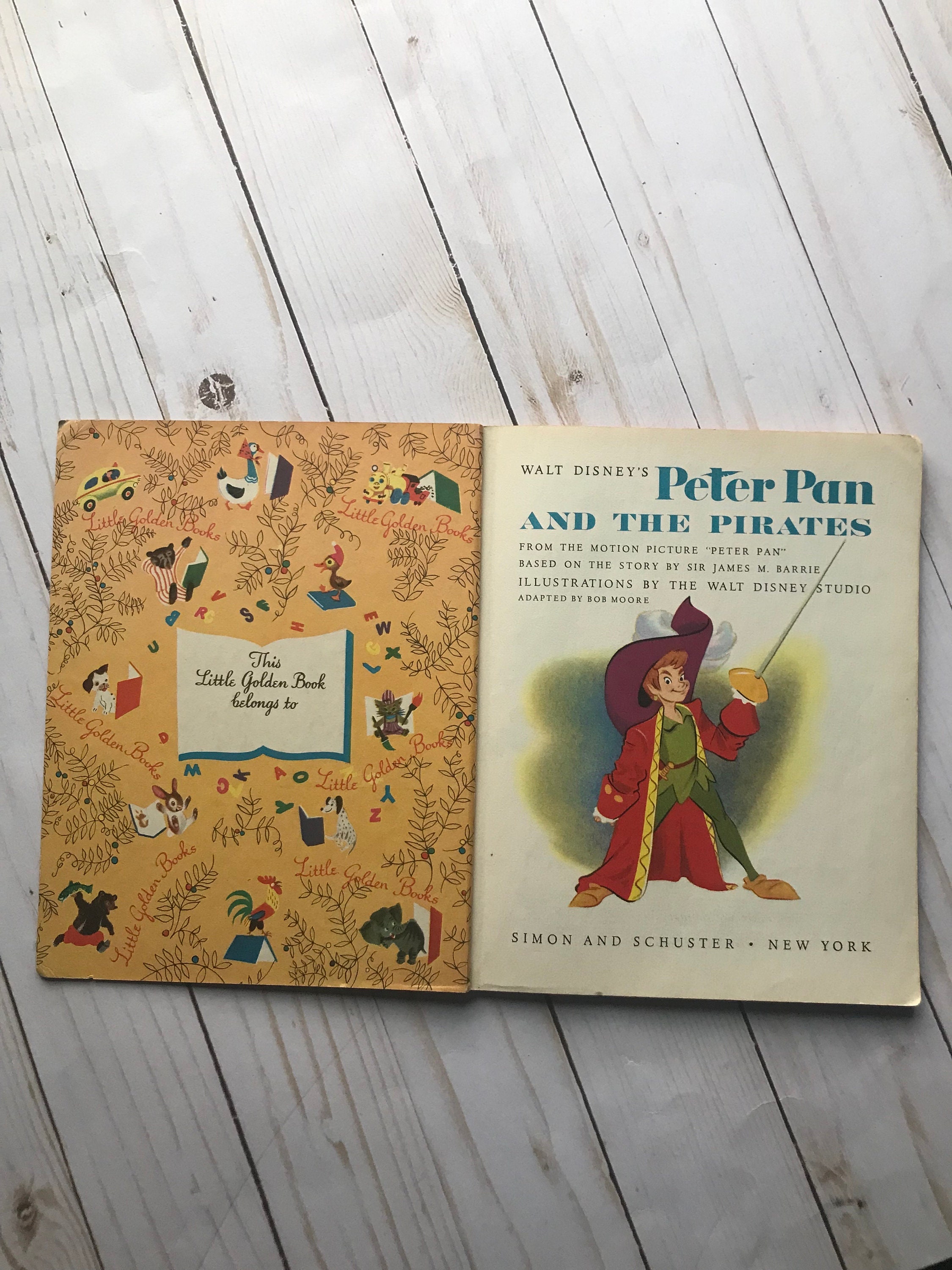 Little Golden Book, Peter Pan and the Pirates Vintage Little Golden ...