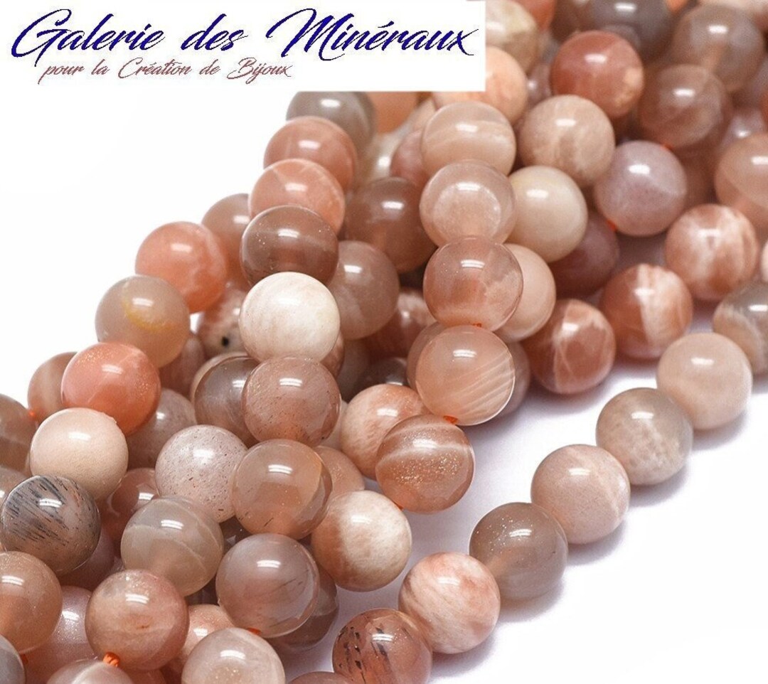 PIERRE DE SOLEIL Gemstone Natural Stone in Batch of Round Beads in 6mm ...