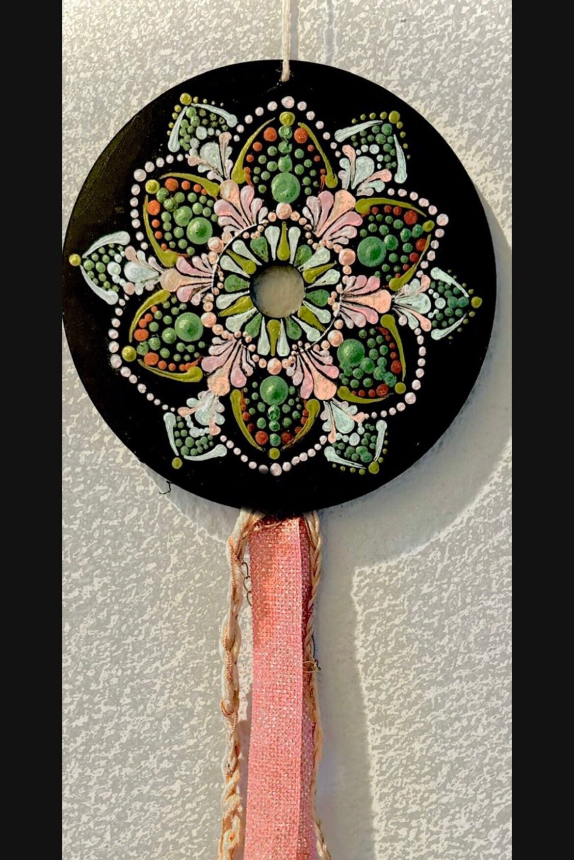 Beautifully Hand Painted Mandala Cd Dreamcatcher - Etsy