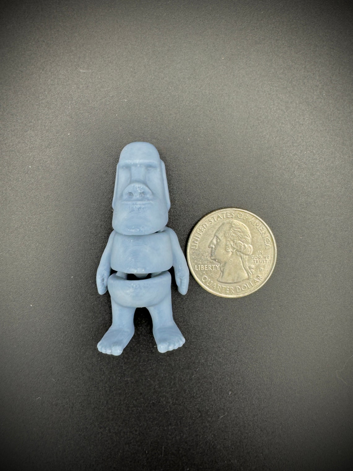Tiny Moai 3d Printed Articulated Moai Sensory/stress/fidget Moai - Etsy