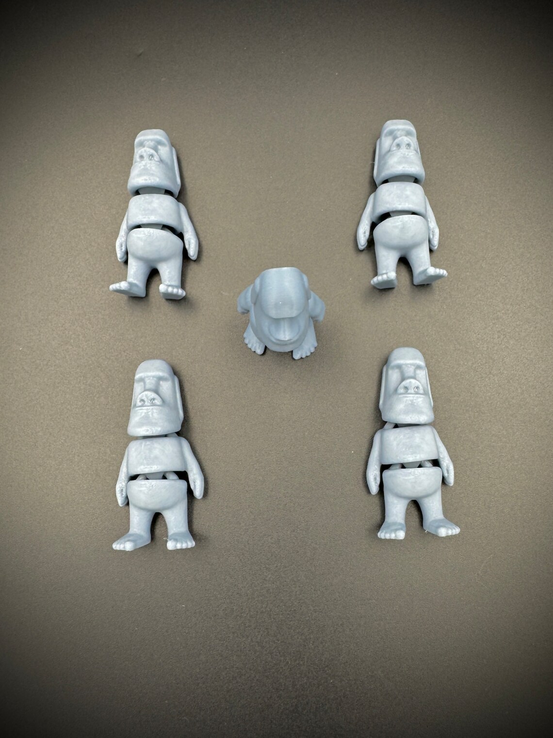 Tiny Moai 3d Printed Articulated Moai Sensory/stress/fidget Moai - Etsy