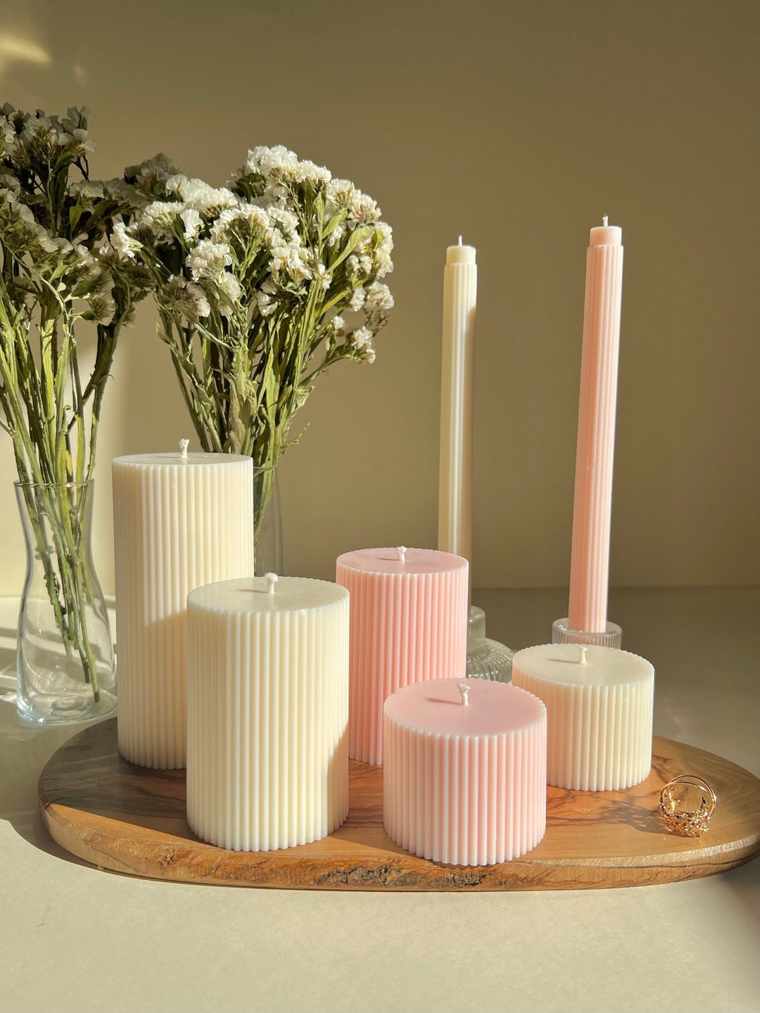 Column Candle | Taper Candle | Bougie | Modern Candle | Soy Wax Candle ...