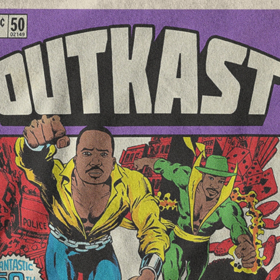 OutKast Inspired Comic Book Rap Graphic Tee Vintage 90's Style T-Shirt ...