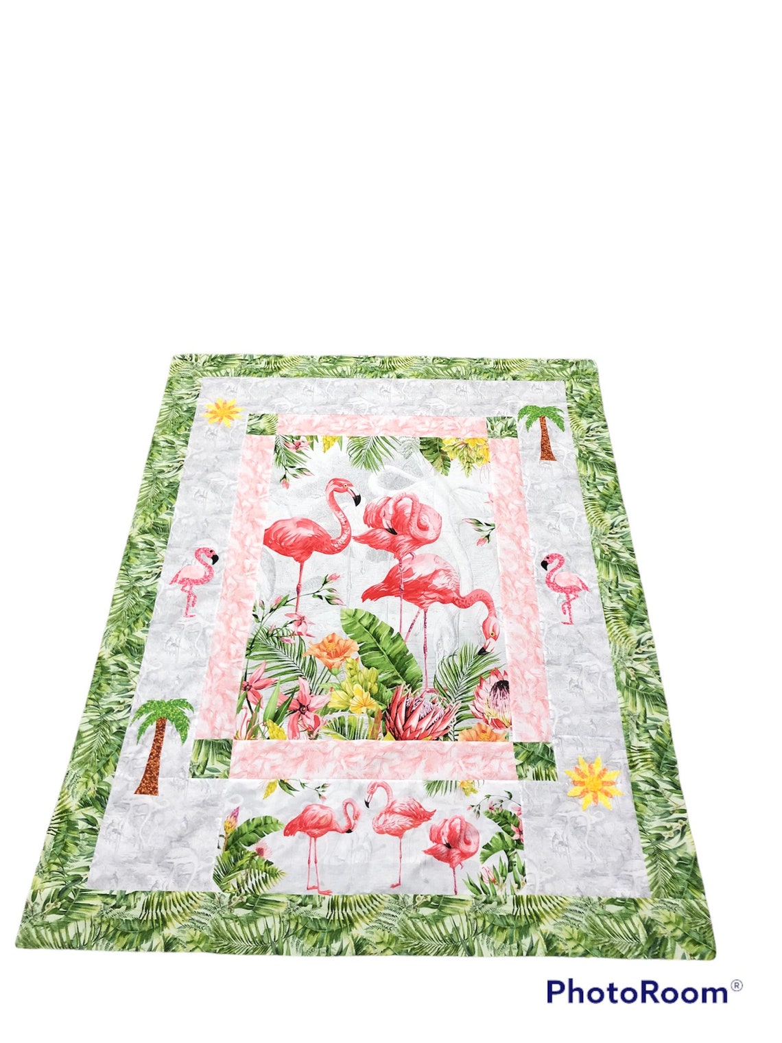 Northcott Flamingo Panel and Appliqué Pre Cut Quilt Kit 47x61 - Etsy