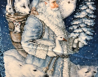 Northcott Father Christmas - Etsy