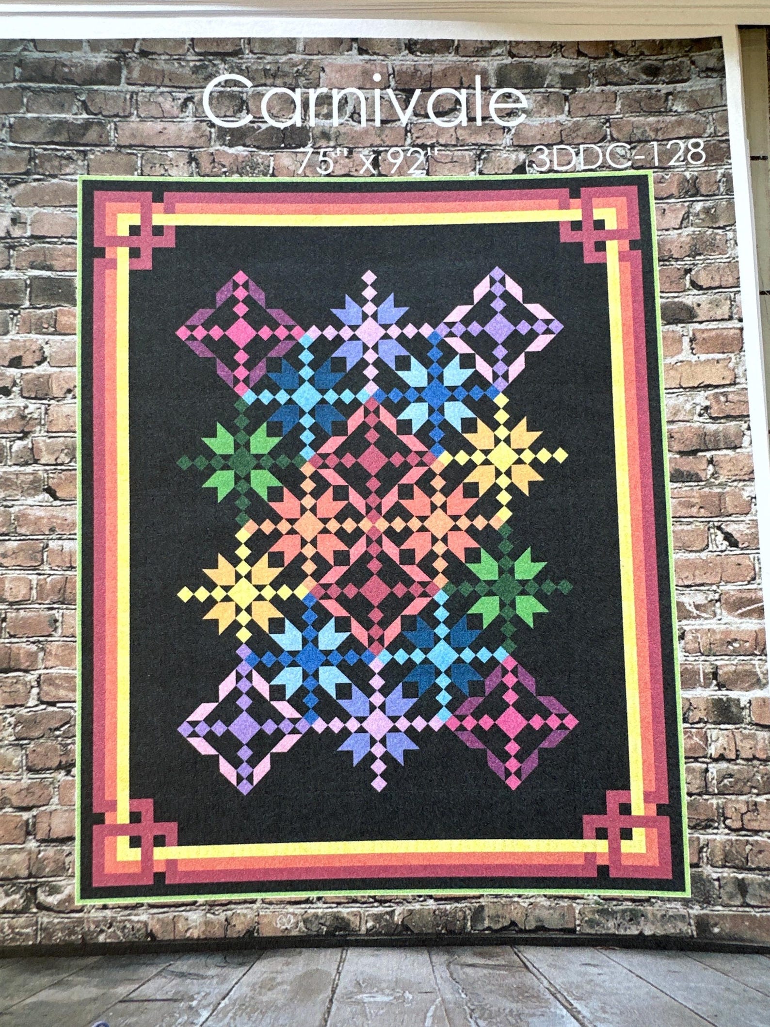 Quilt Pattern Foundation Piecing Carnivale by Carl Hentsch From 3 Dog ...