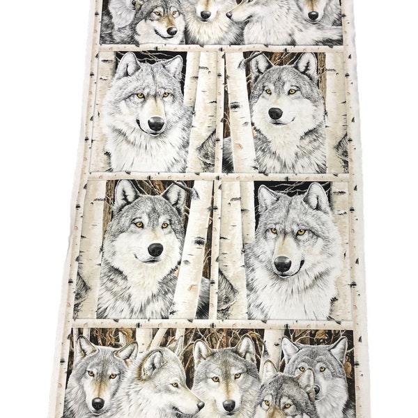 Wolf Fabric Panel - Etsy