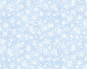 Blue Christmas Fabric - Etsy
