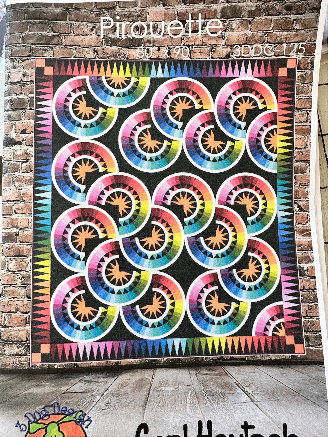 Quilt Pattern Foundation Piecing Pirouette by Carl Hentsch From 3 Dog ...