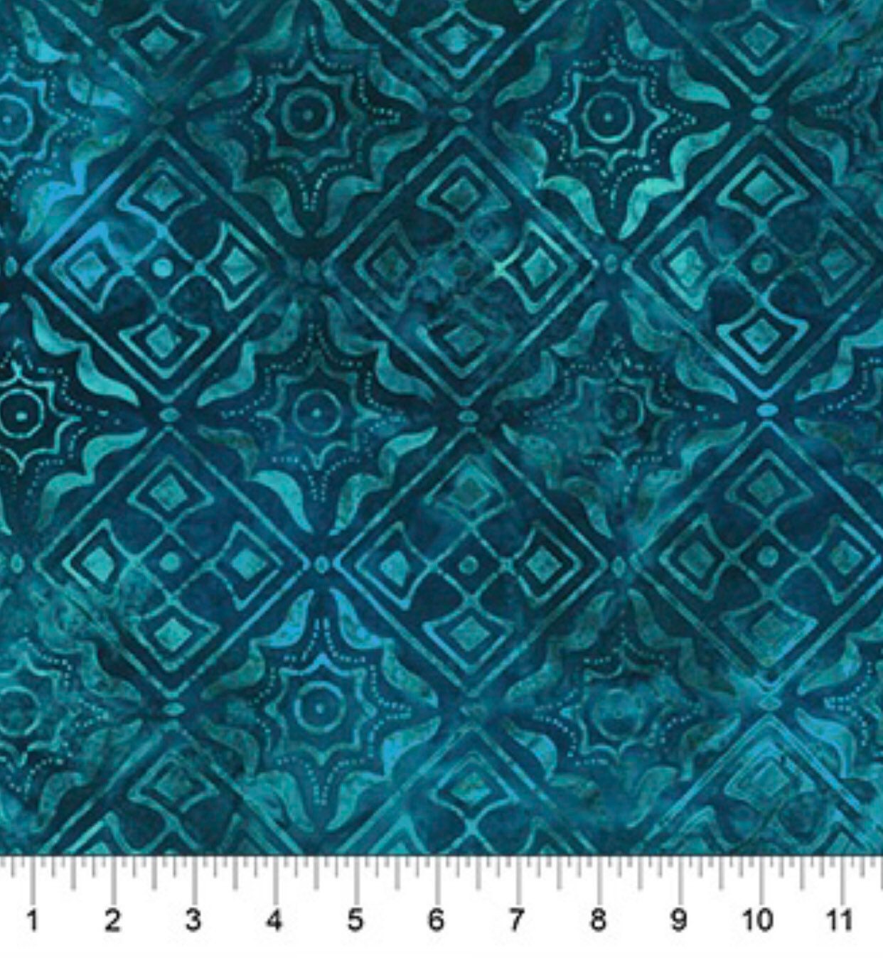 Banyan Batiks Artic Circle From Northcott Fabrics Green Aqua Diamond ...