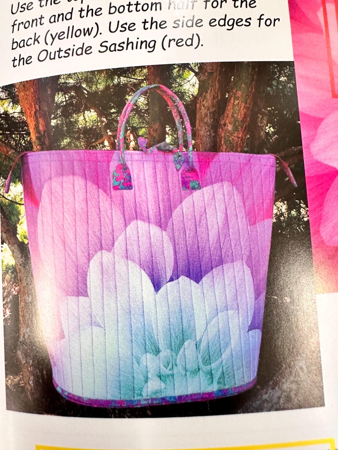 Aunties Two Patterns Happy Hauler Great for Panels 20”x18”x12” BIG BAG ...