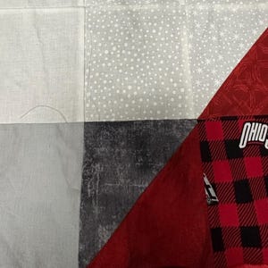 Ohio State Embroidered Quilt Kit: Precut Fabrics (74”x89”) - Etsy