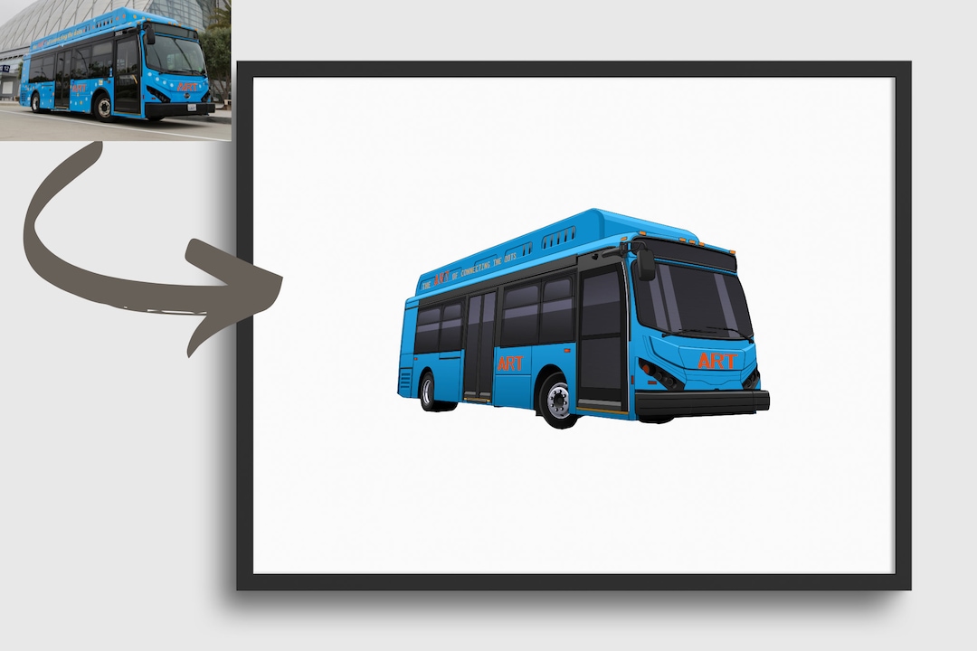 Digital Car Illustration Custom Car Photo Automotive - Etsy