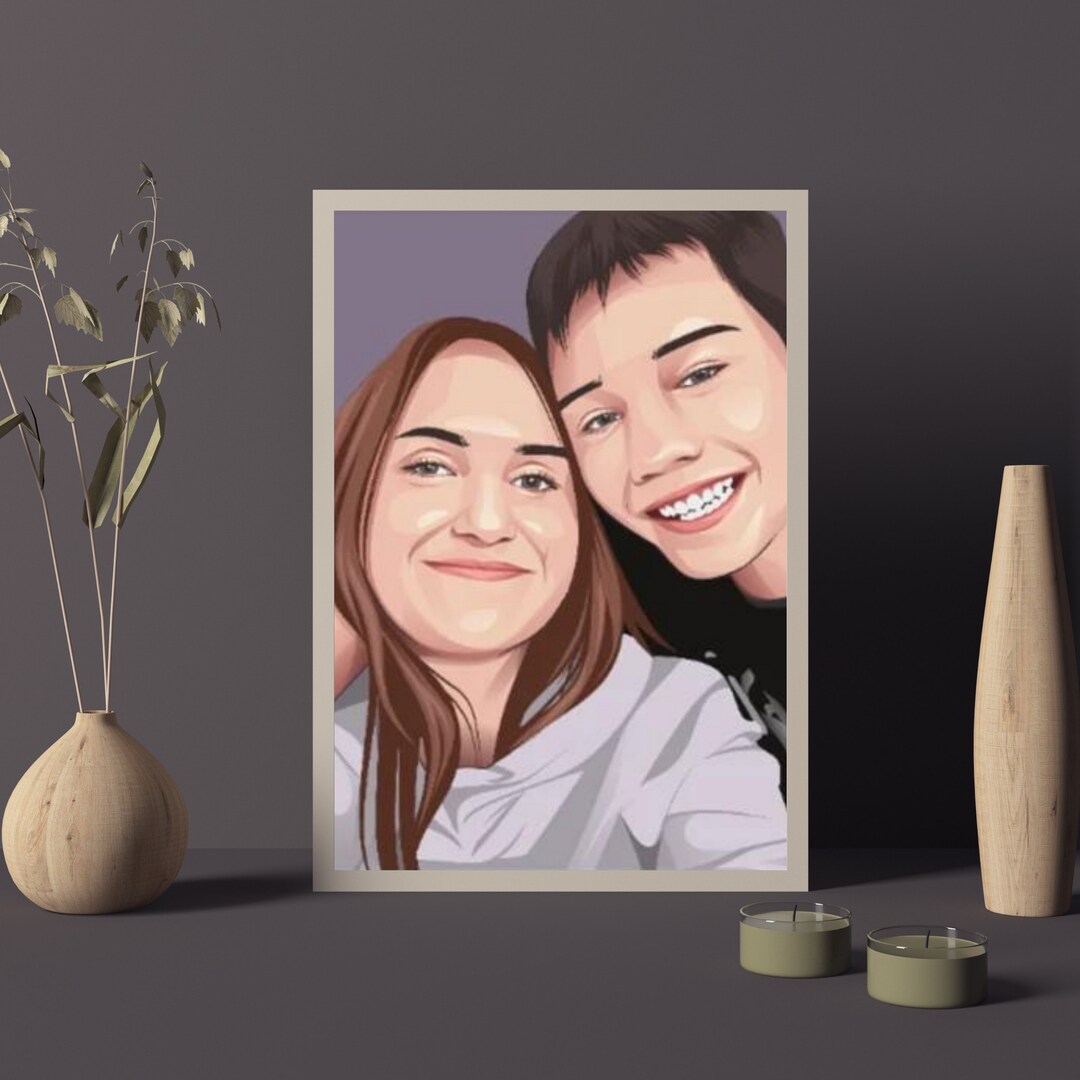 Faceless Portrait | Custom Illustration | Personalized Photo | Photo ...